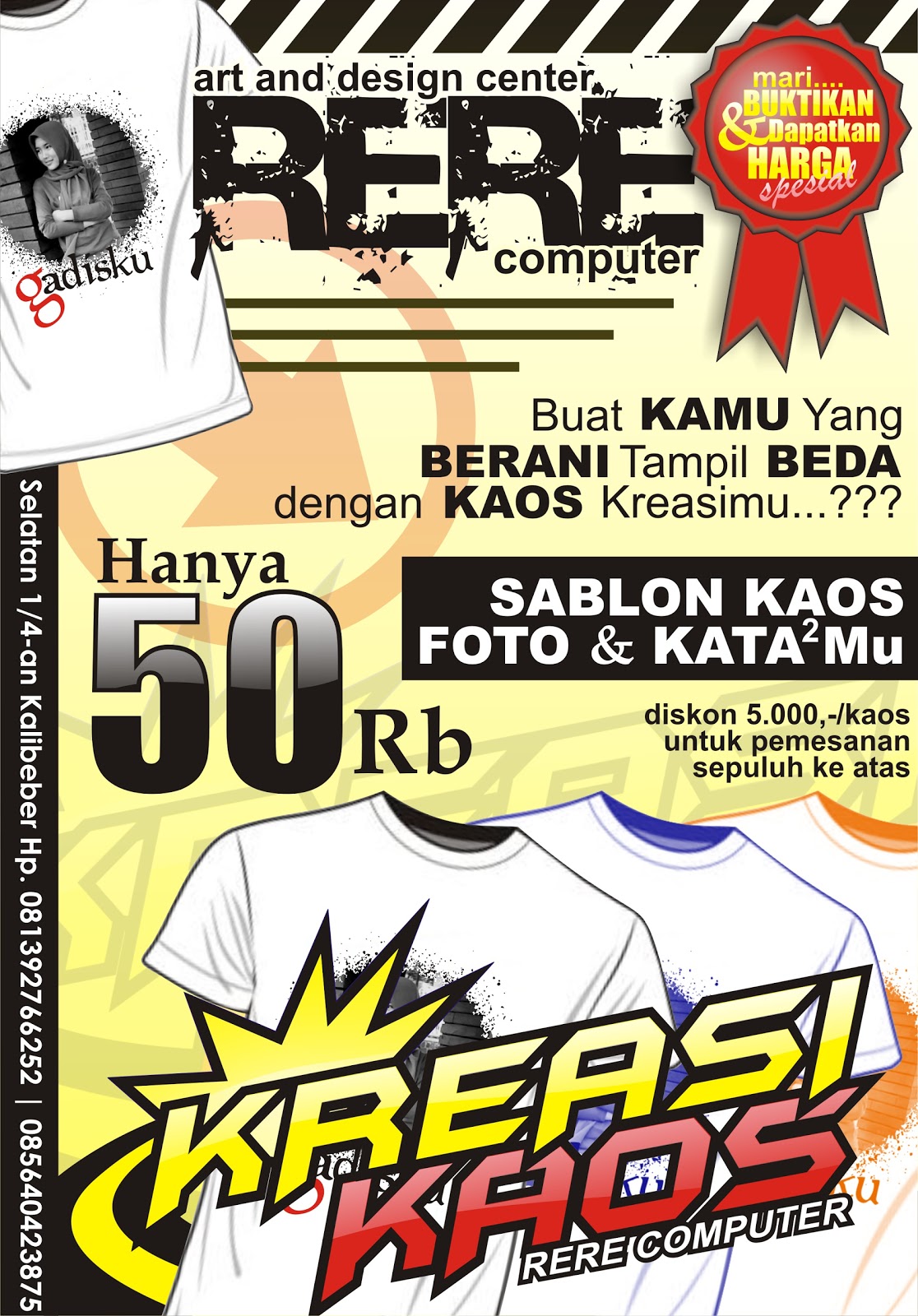 RERE_comp: Pamflet Sablon Kaos Digital