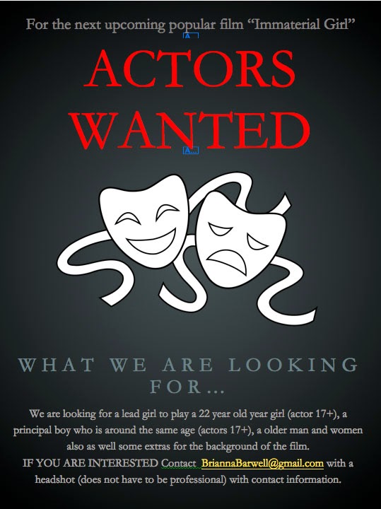 Brianna Barwell - A2 Media Blog: Posters for Casting- ACTORS NEEDED