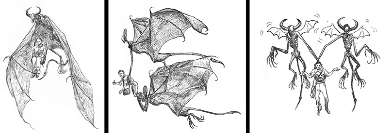 Drawing is Neat: H.P. Lovecraft's Night-gaunt: The Tickling Terror