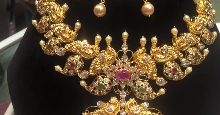 CZ Mango Necklace Hangings - Jewellery Designs