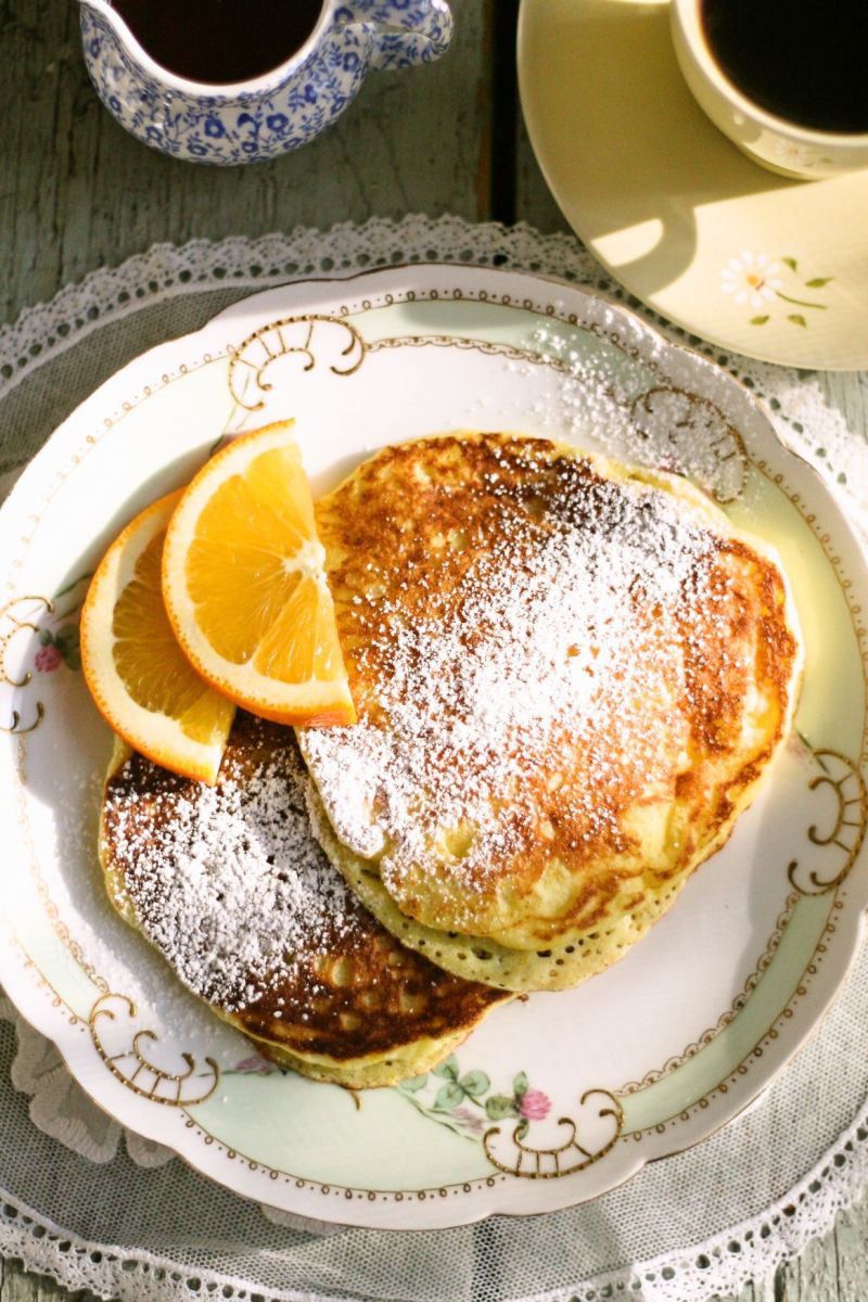 Perfectly imperfect : Fluffy Orange Ricotta Pancakes
