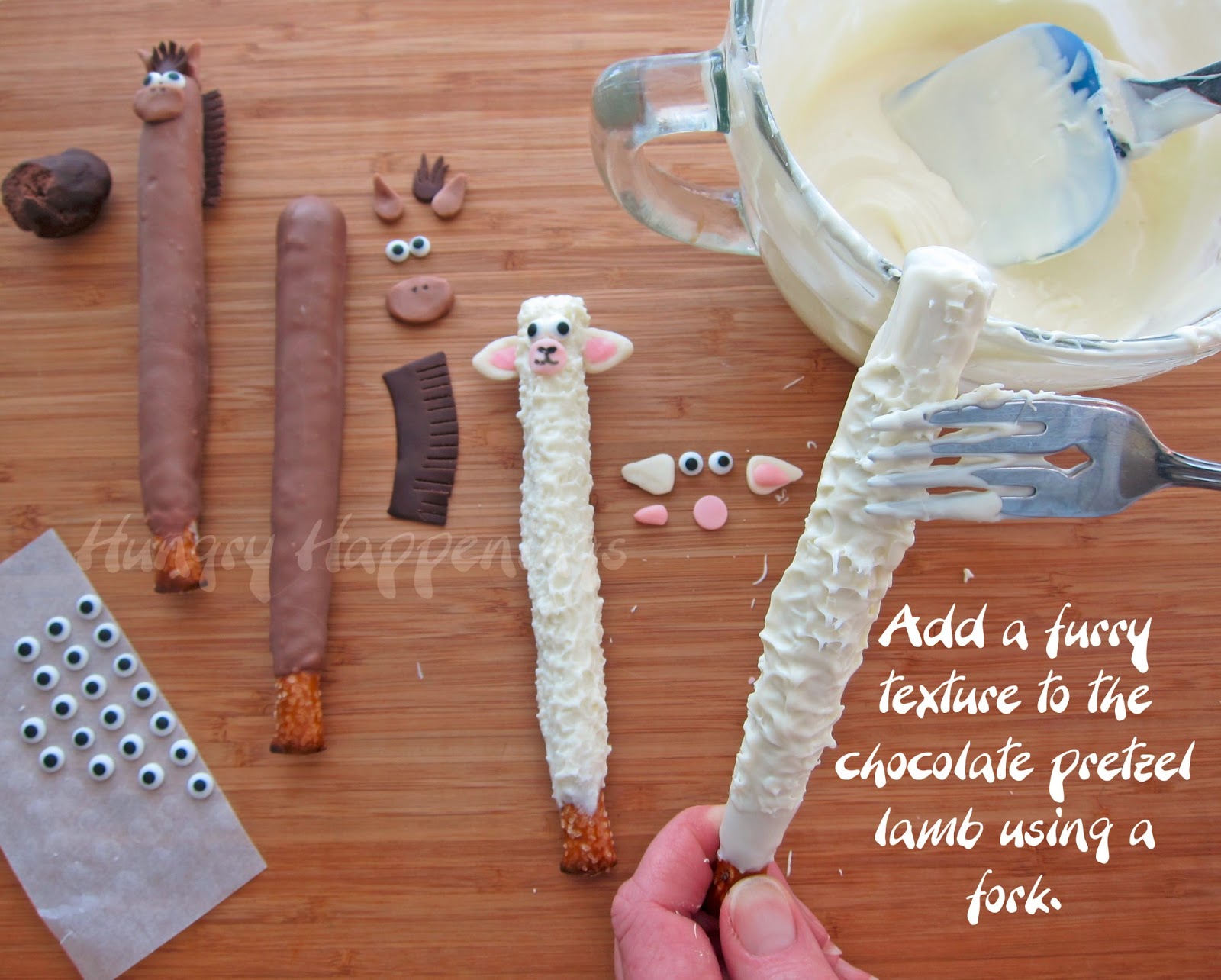 Farm Animal Pretzel Pops - Decorated Chocolate Covered Pretzels