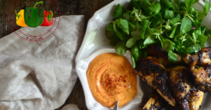 Lemon & Vanilla: Spatchcocked Poussin with Romesco Sauce / Franguinho ...