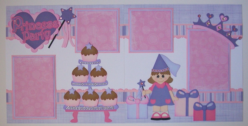 BLJ Graves Studio: Princess Birthday Party Scrapbook Page
