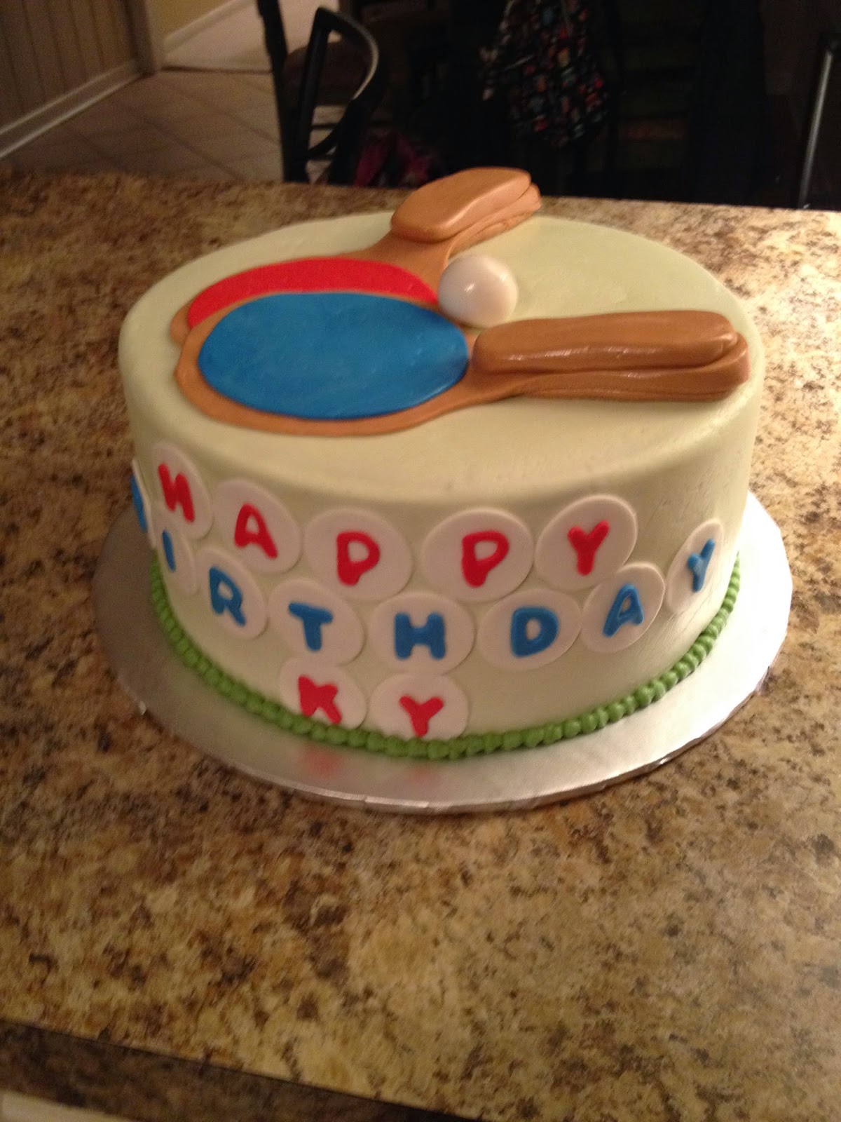 A Blissful Bash: Ping Pong cake