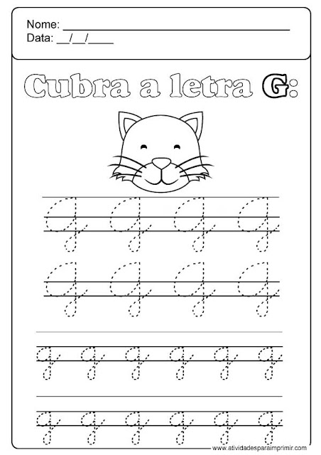 Alfabeto Cursivo Pontilhado