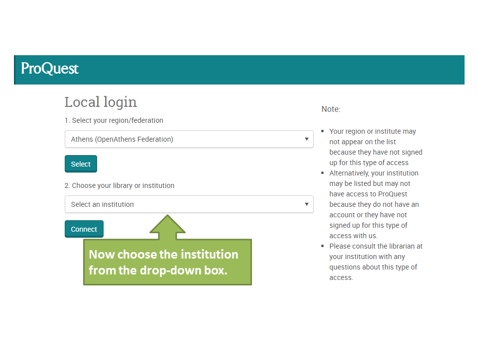 Proquest Login – navigating all the options