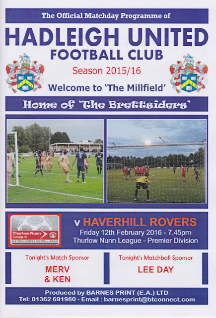 The Wycombe Wanderer: Hadleigh United - Millfield
