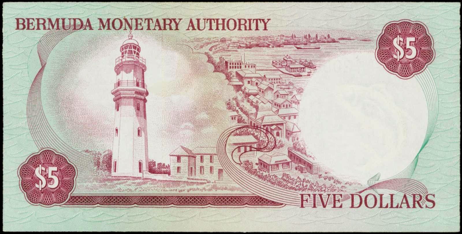 Bermuda 5 Dollars 1978|World Banknotes & Coins Pictures | Old Money ...