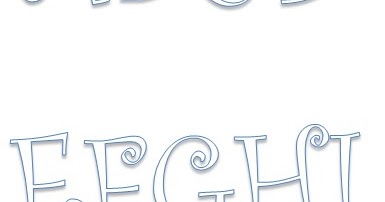 Molde. Modelo de letras Curlz Mt. - ARTE DE RECREAR