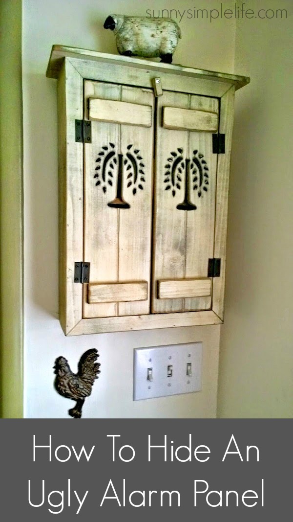 Sunny Simple Life: How to Cover an Ugly Alarm Panel