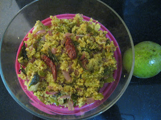 Pacha Manga Thoran / Raw Mango Stir Fry with Coconut