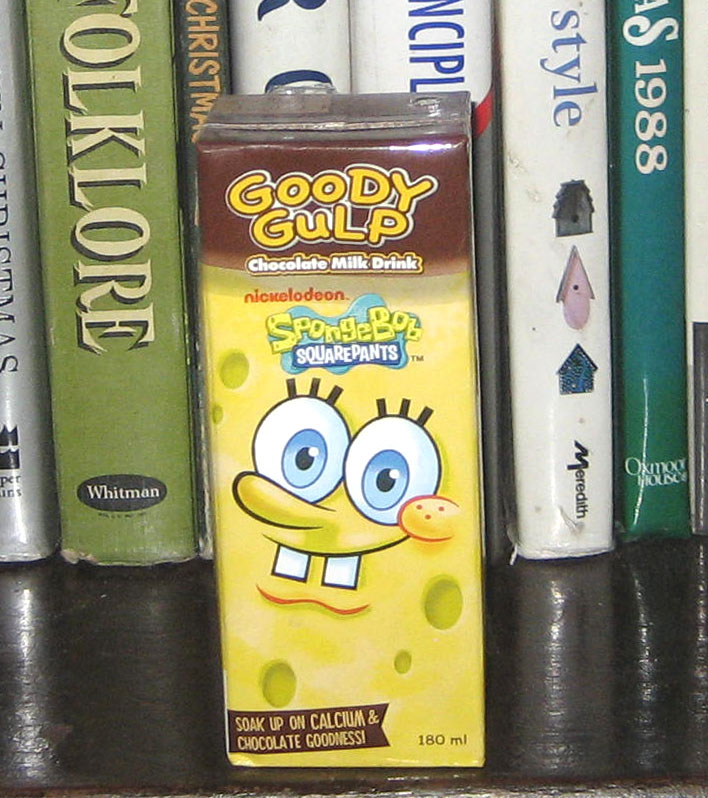 Percy's It's a Wrap: Goody Gulp Chocolate Milk Drink Spongebob Square Pants