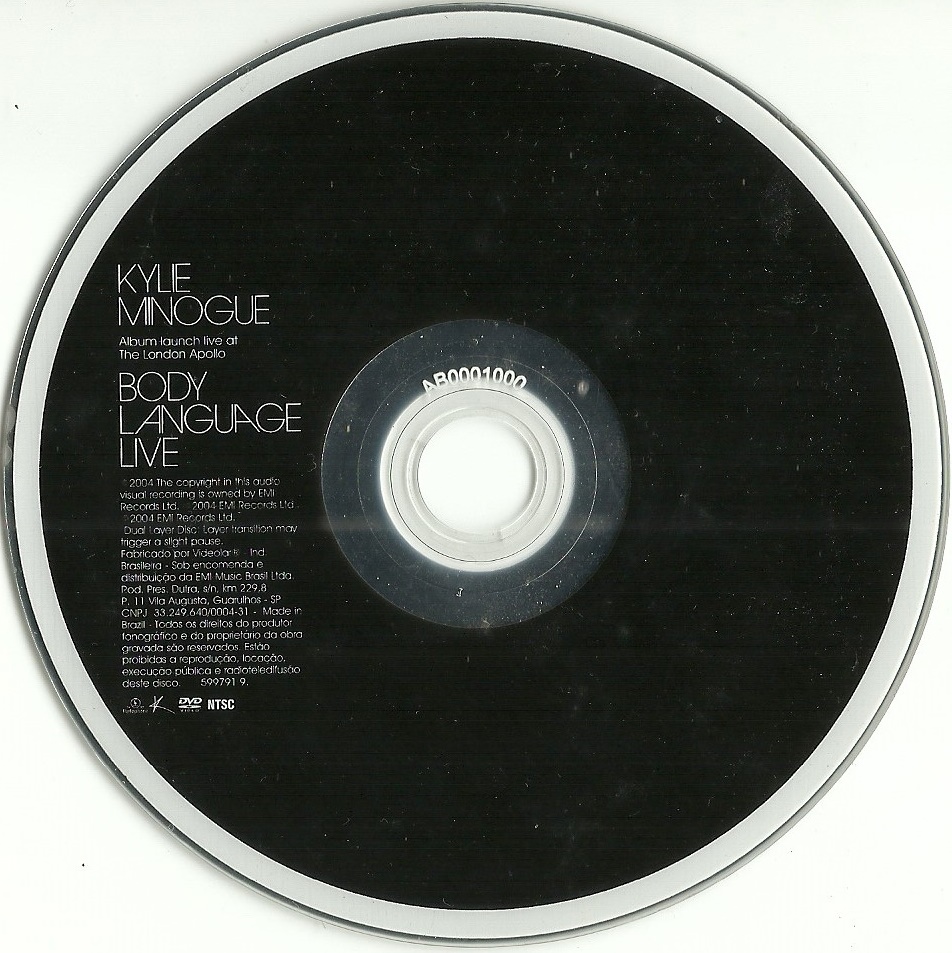 DVD: Kylie Minogue - Body Language Live (Album Launch Live At The ...