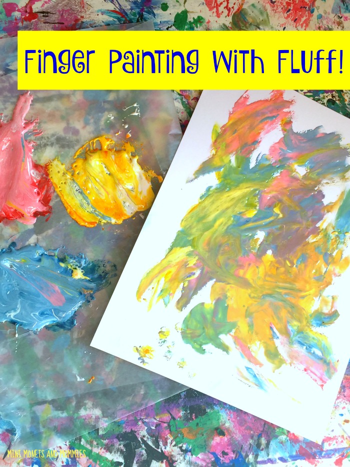 Mini Monets and Mommies: Color-Mixing with Marshmallow Finger Paint