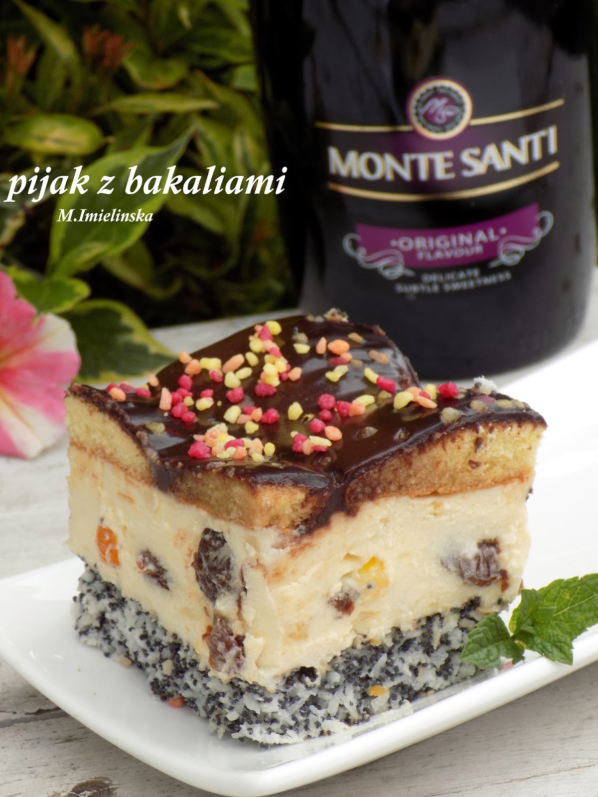 Domowa Cukierenka : ciasto pijak z bakaliami