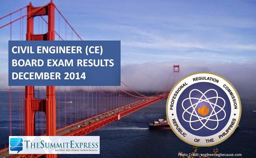 List of Passers: Civil Engineer (CE) board exam results December 2014 ...