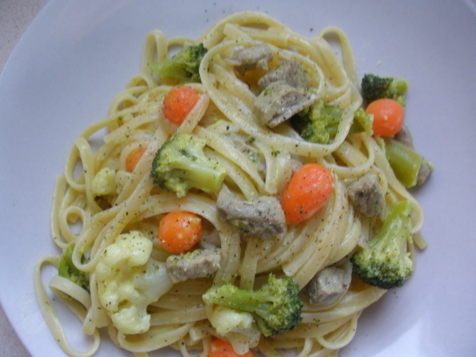 Come to cook: Λιγκουινι με αναμεικτα λαχανικα και ψαρονεφρι