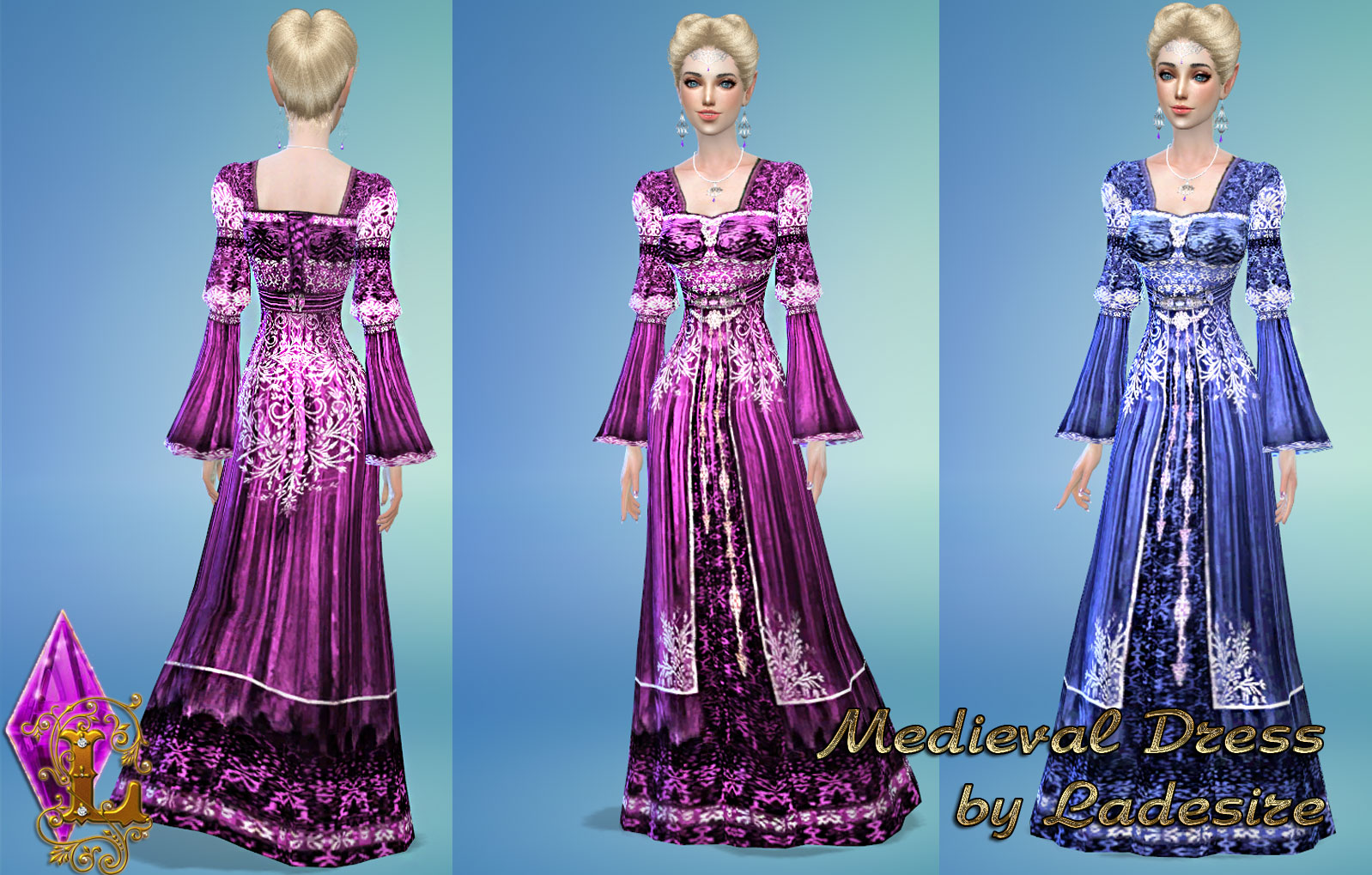 Ladesire's creative corner): TS4 - Medieval Dress by Ladesire