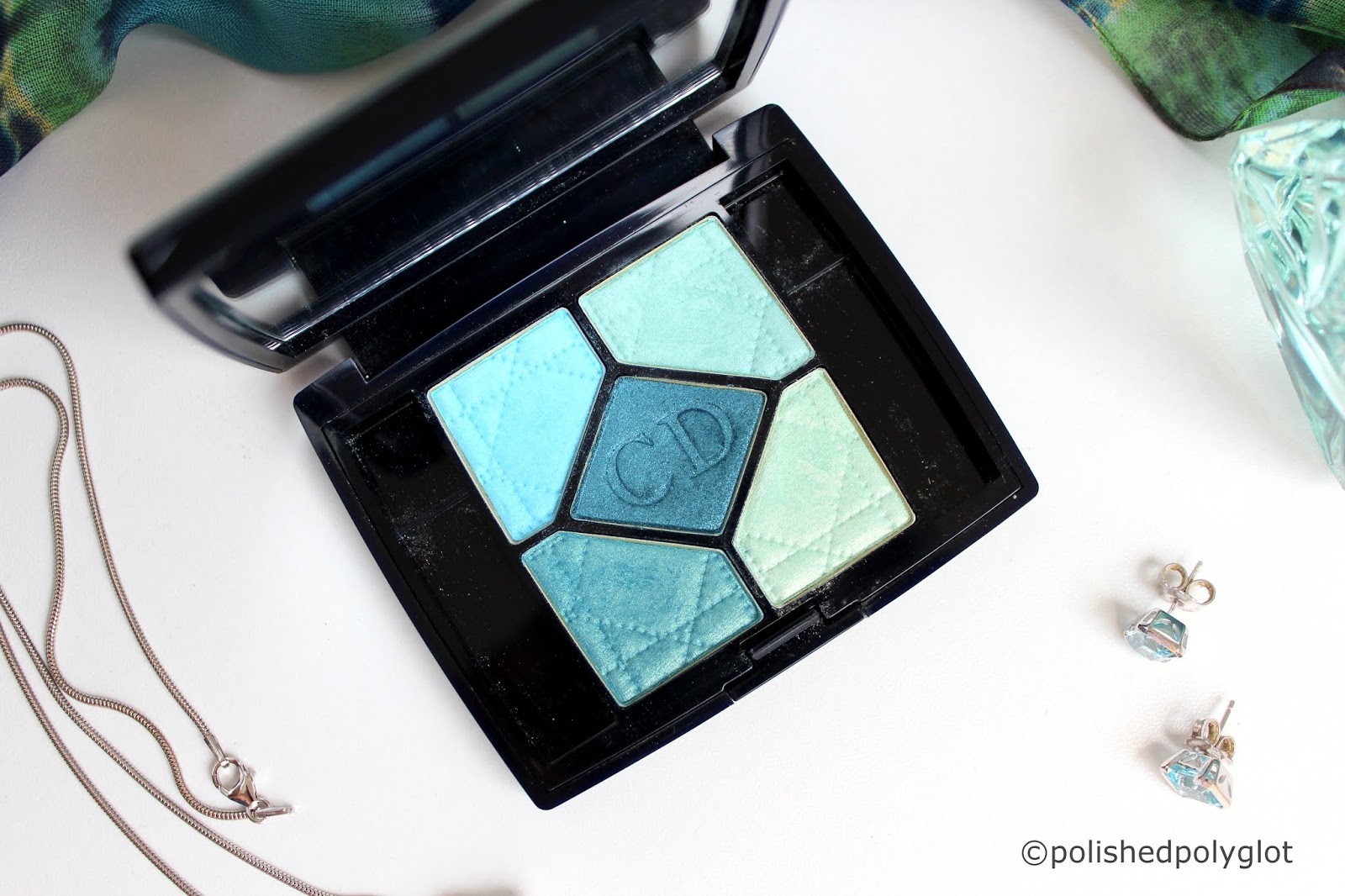 Shopping my stash │Blue Lagoon Makeup Look with Dior / Polished Polyglot