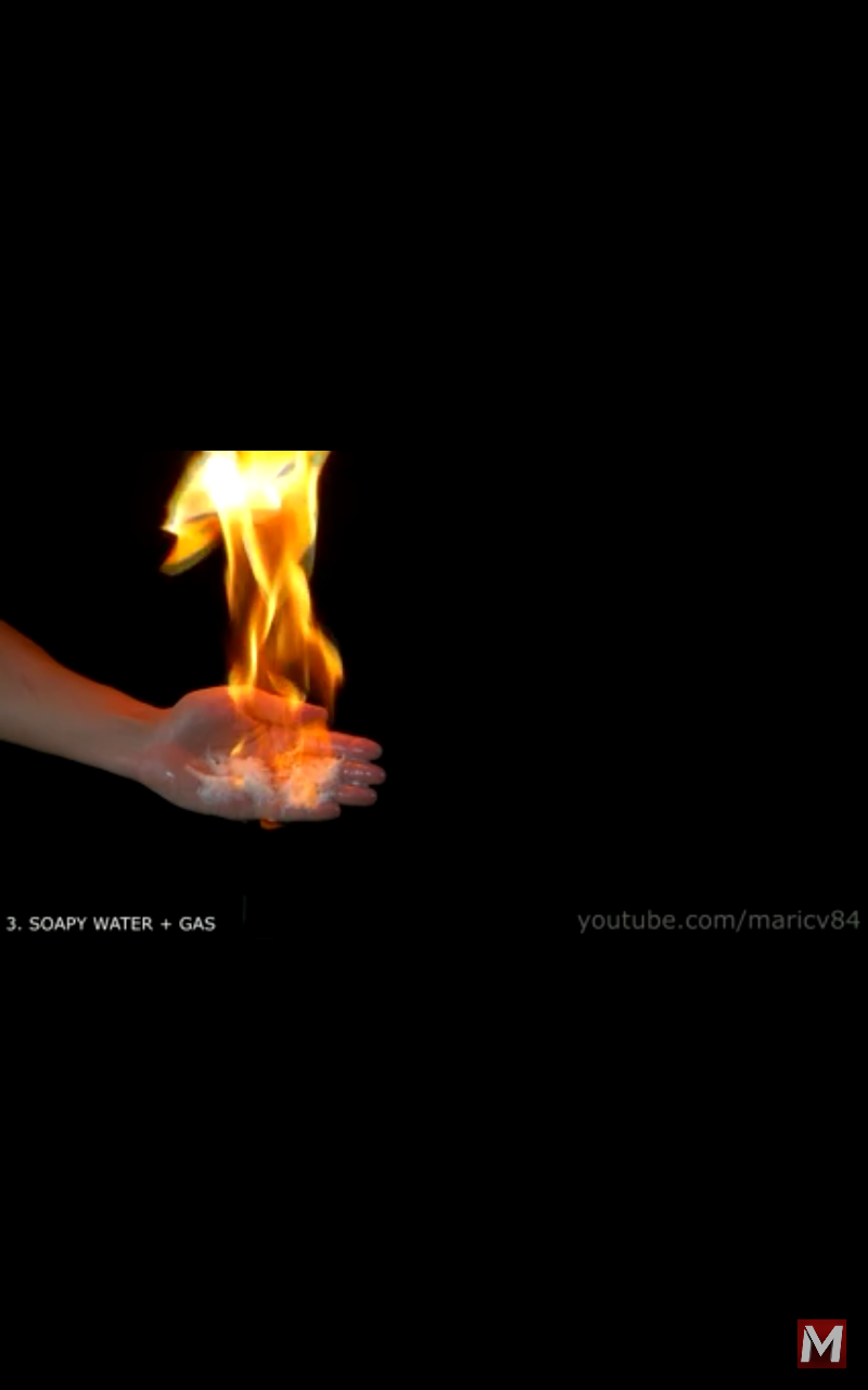 Science Experiments : Fire hand