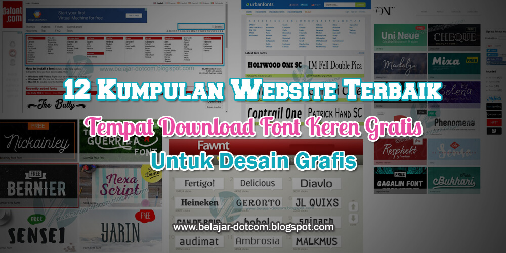 12 Situs Terbaik Tempat Download Font Gratis dan Keren Untuk Desain ...