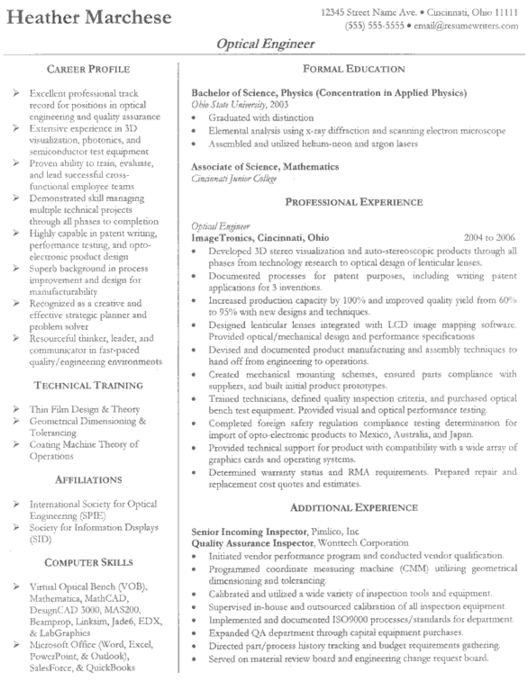 Contoh Resume Engineering Terbarui - CV Engineering | Contoh Resume