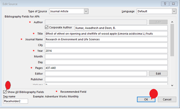 How to Generate References & Bibliography Automatically in MS Word