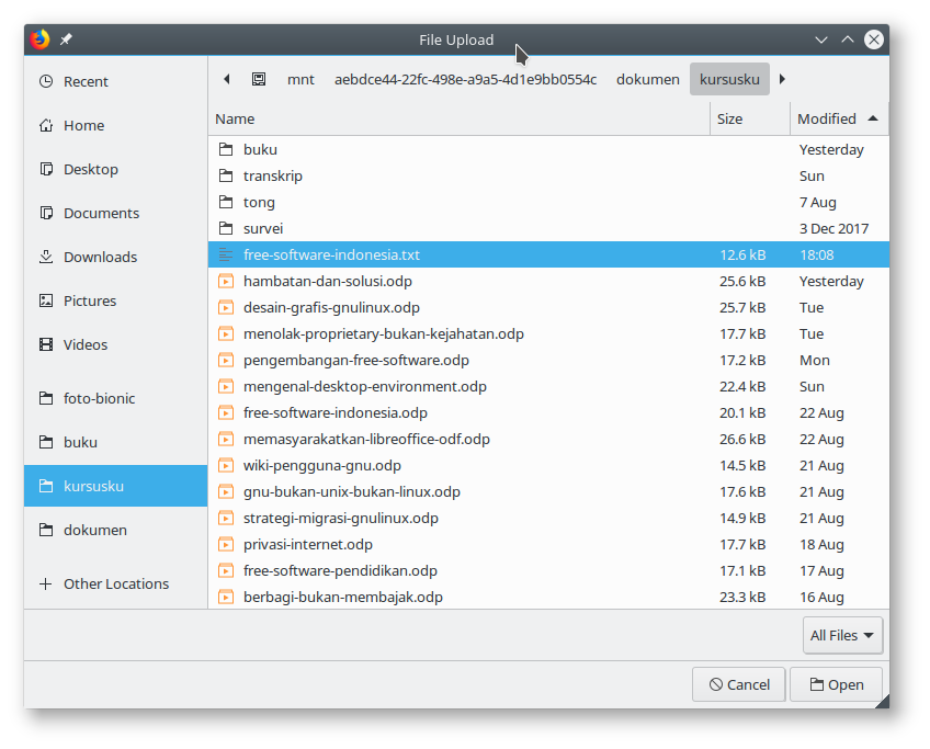 Fix GTK File Chooser Cannot Add/Remove Bookmarks