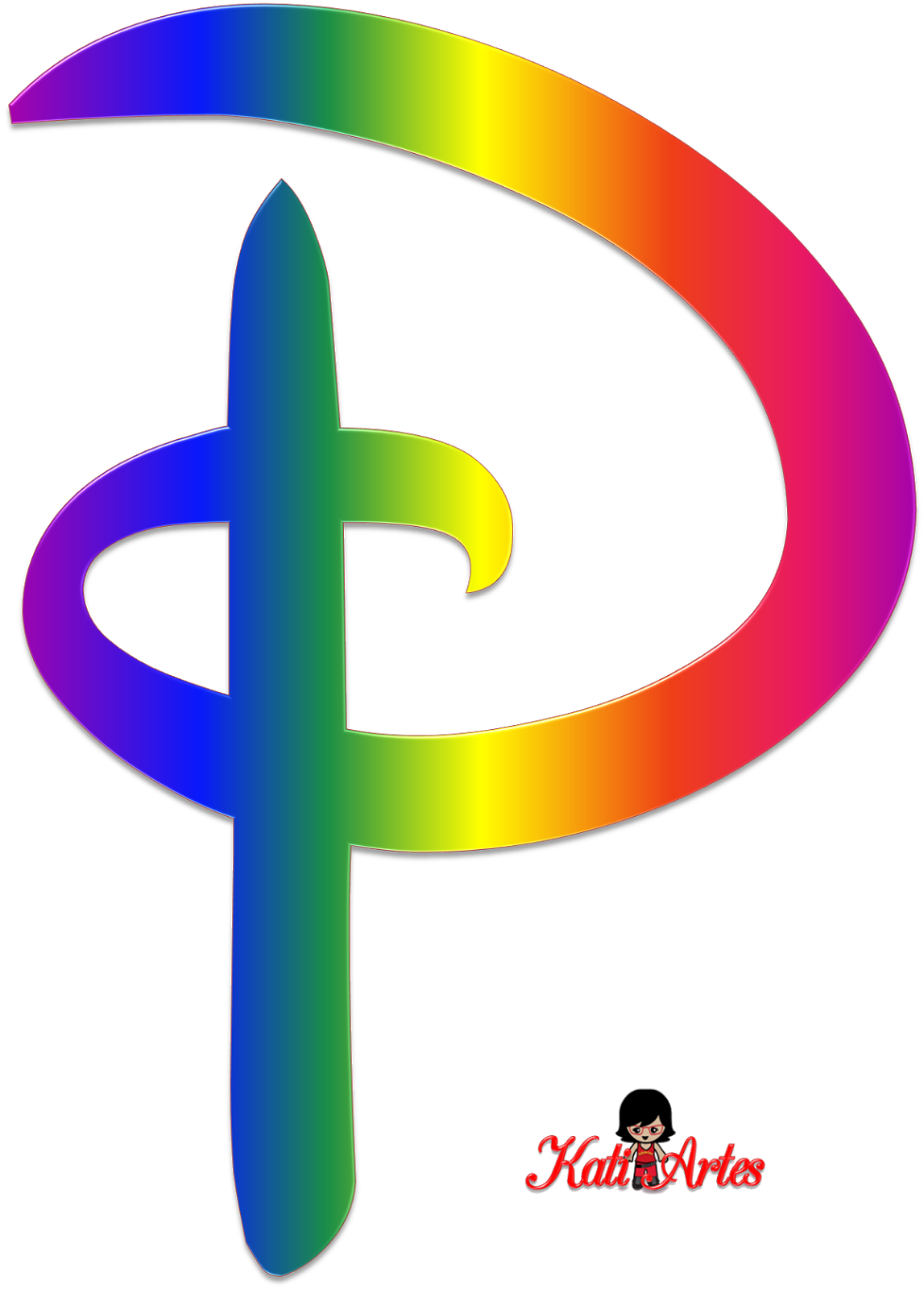 Alfabeto tipo Disney de colores. - Oh my Alfabetos!