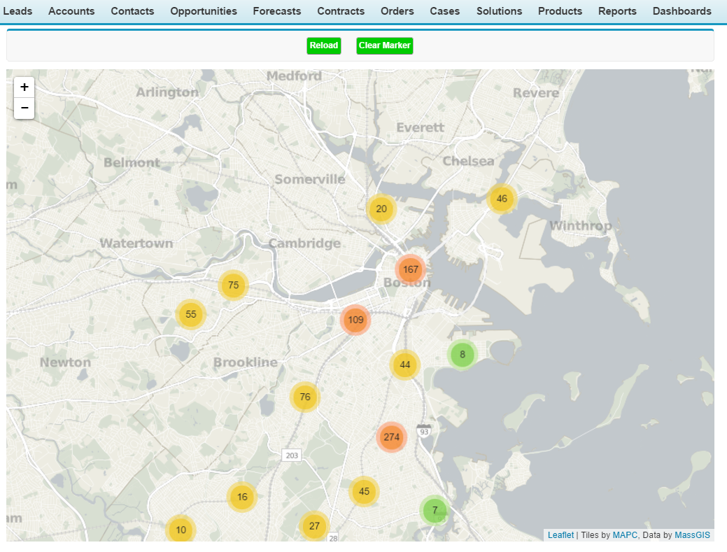 Salesforce For YOU: Leaflet: Make a web map In Salesforce with PopUp ...