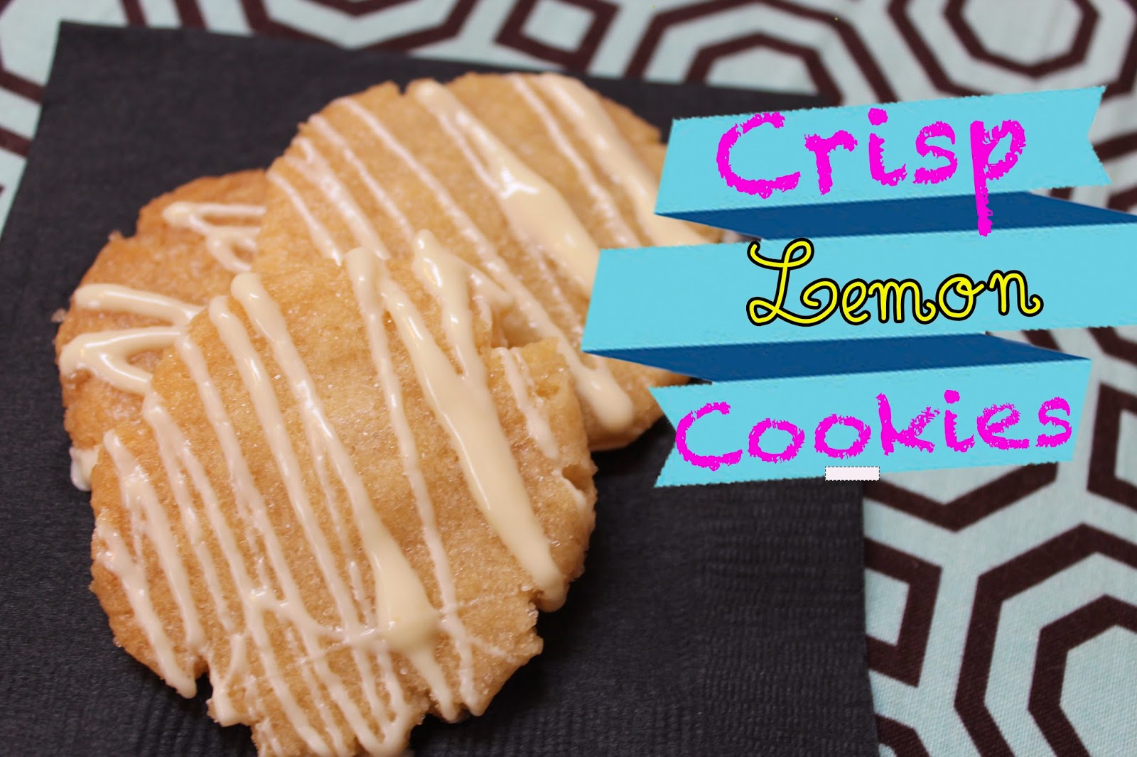 learn, interact, & eat...: Crisp Lemon Cookies