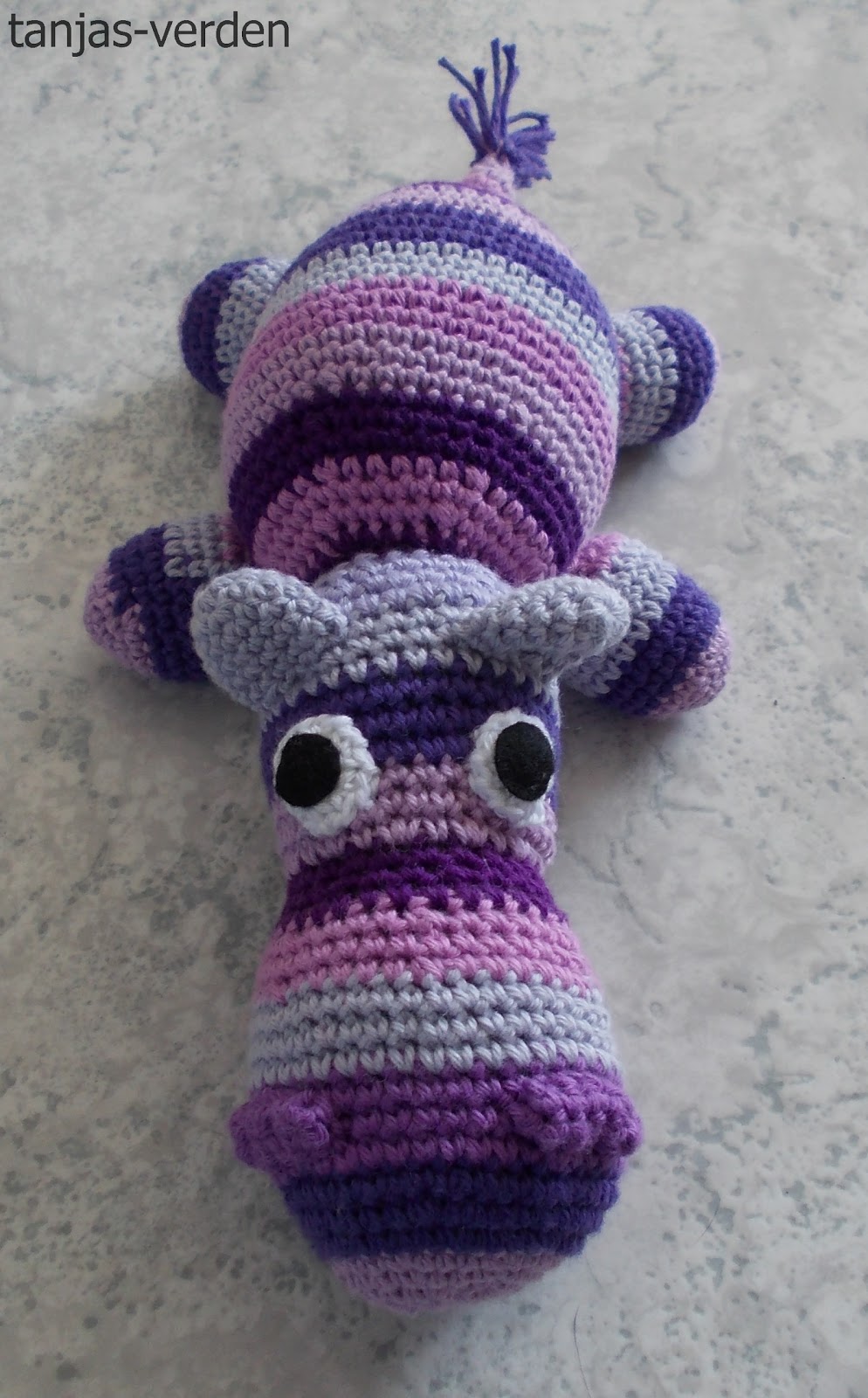 Tanja's Verden: Hæklet flodhest.