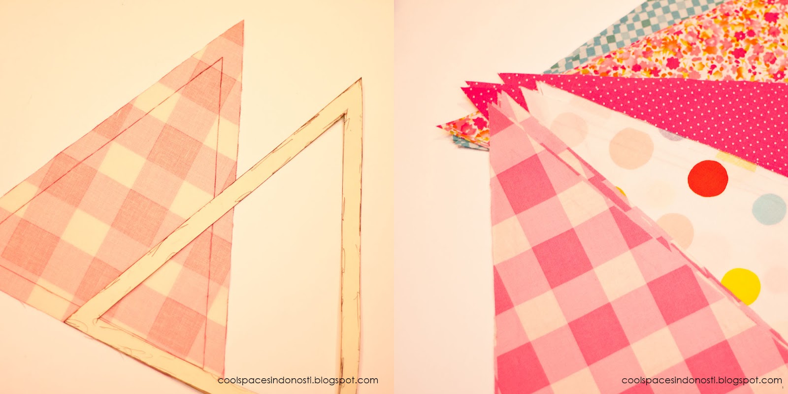 cool spaces in donosti: DIY / HAZLO TU MISMO: FABRIC FLAGS / BANDERITAS ...