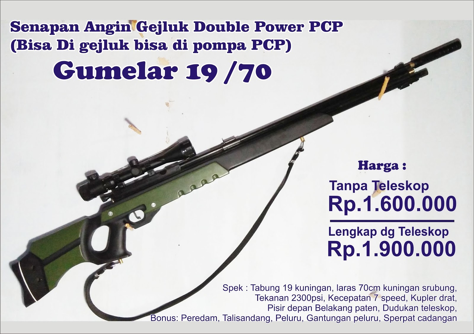 Jual senapang angin gejluk 4.5.5 Kota Medan Sumatera Utara