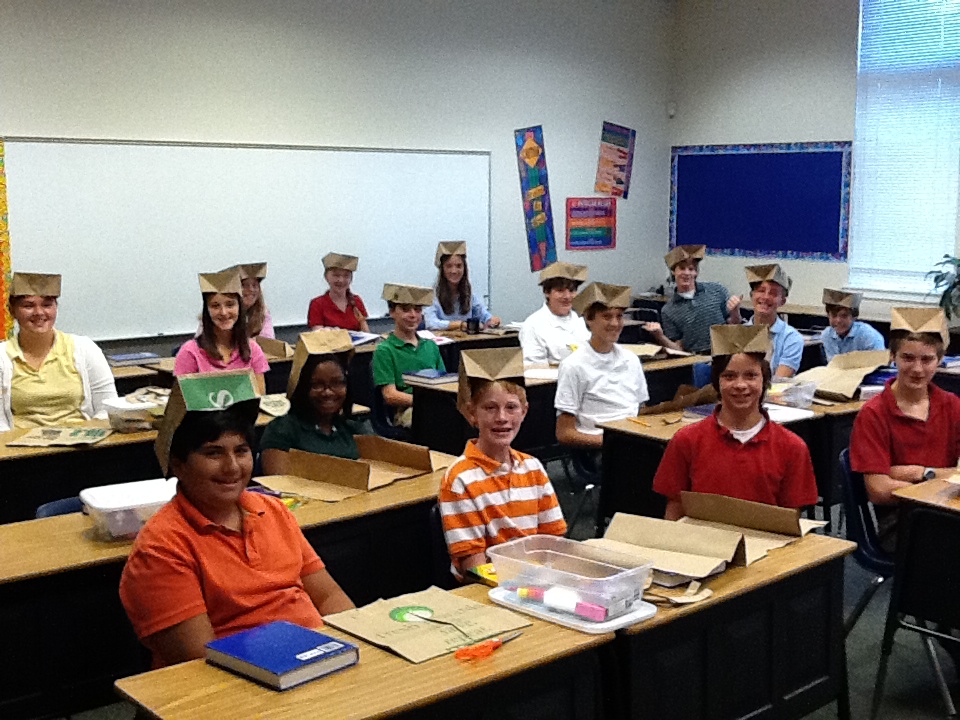 Life in Grey: The Middle School Experience: Math Hats