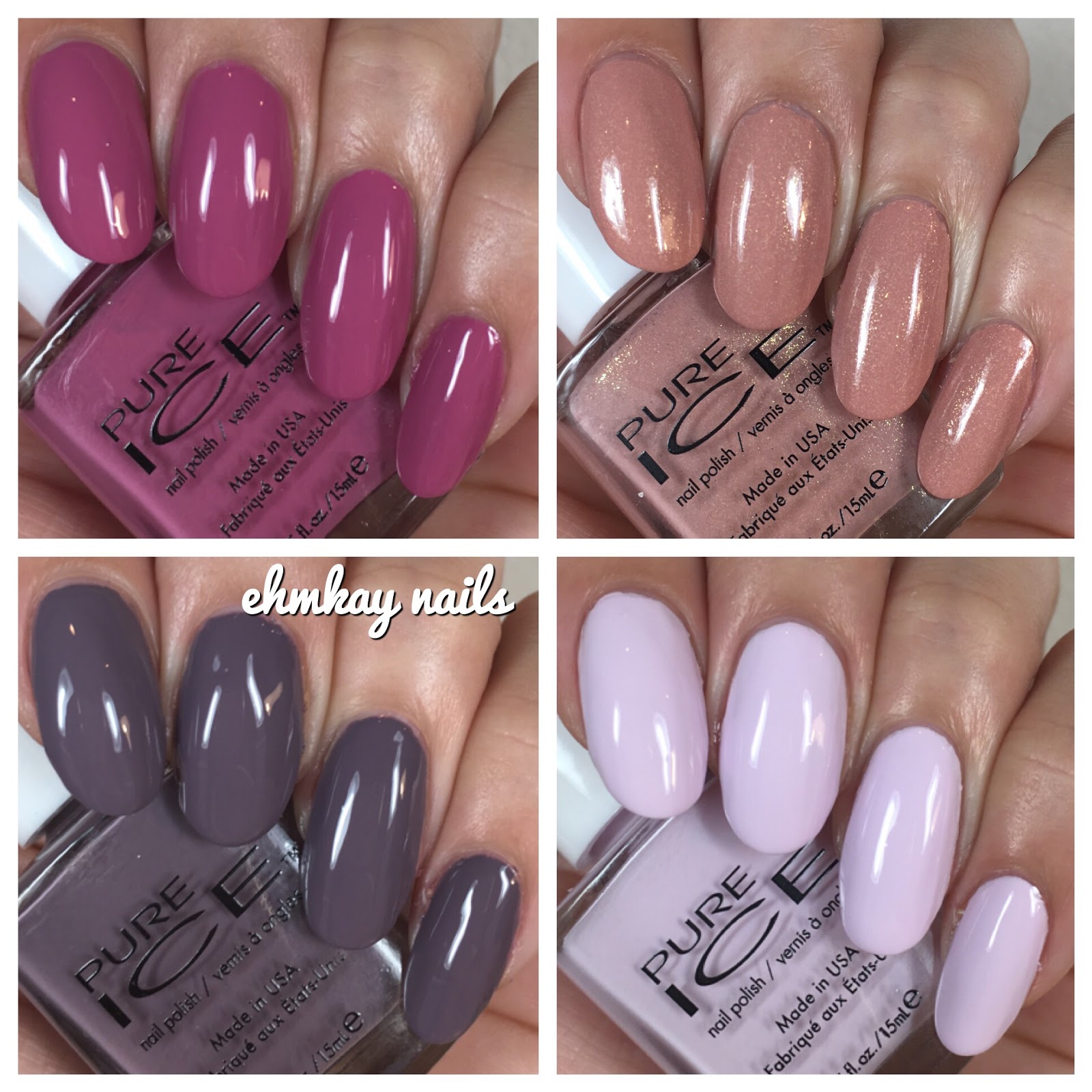 ehmkay nails: Pure Ice All Class Color Collection: Swatches and Review