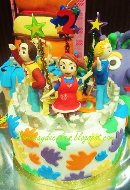 Home May'de Cakes: The Making : Hi-5 themed cake