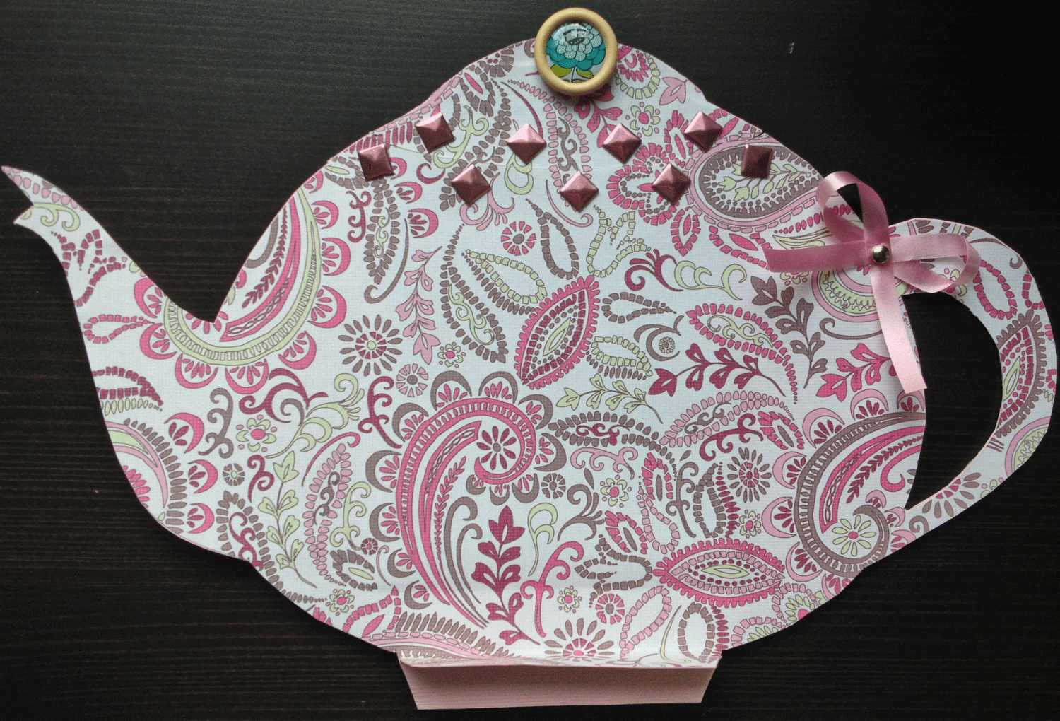 Li'l Miss Craftypants: Tea Pot Card for a Tea Lover
