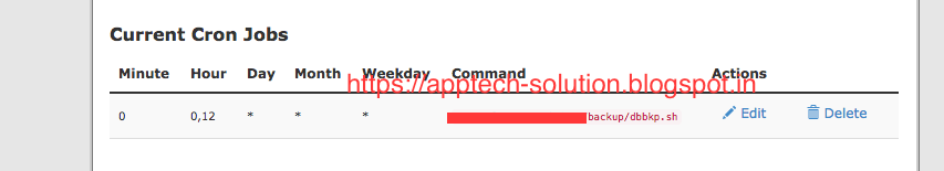 AppTech Solution: Schedule MySQL Database backup on CPanel or Linux AppTech Solution: Schedule MySQL Database backup on CPanel or Linux