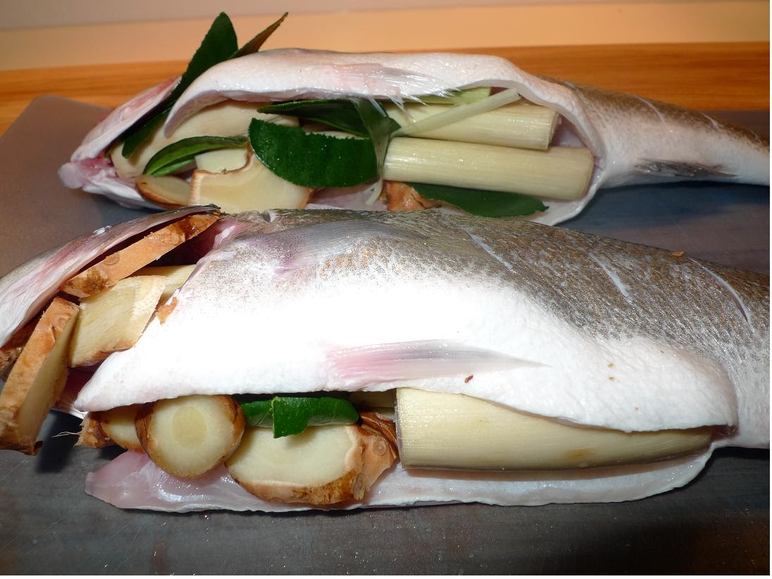 Amporn's Thai Kitchen: Thai steamed Bronzini fish with lime sauce