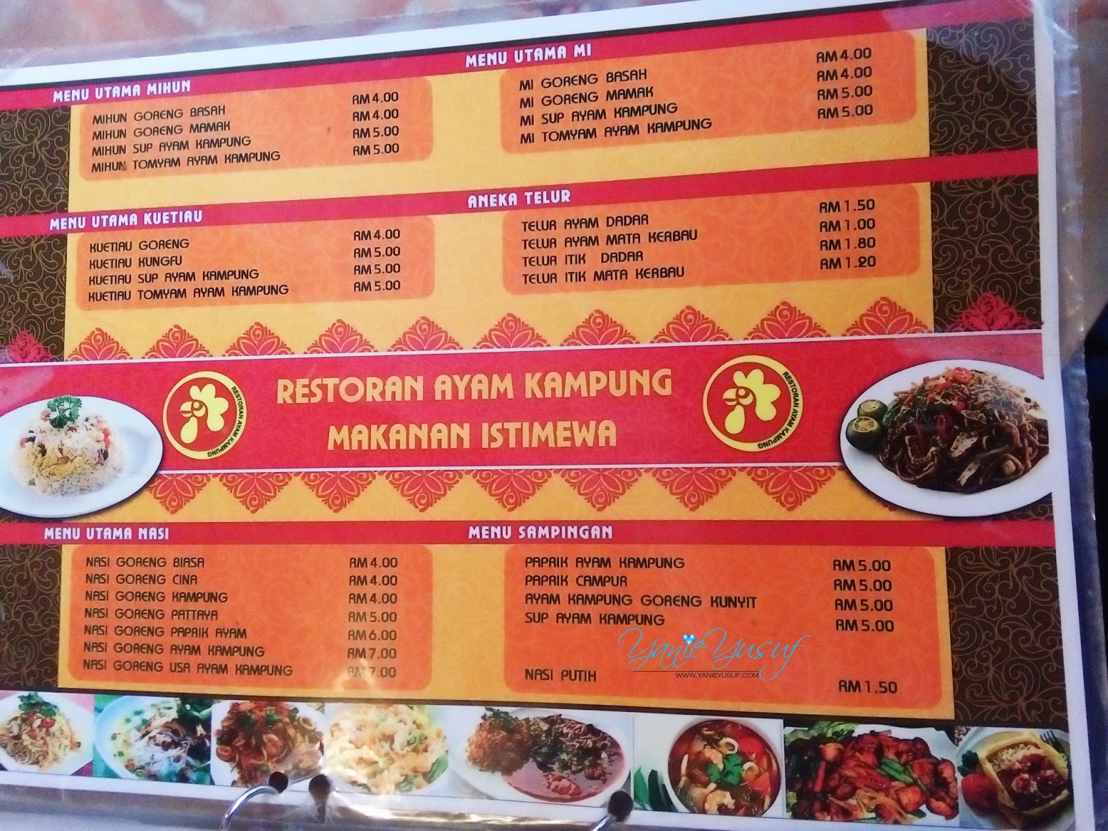 YanieYusuf: Restoran Ayam Kampung Tanjung Malim
