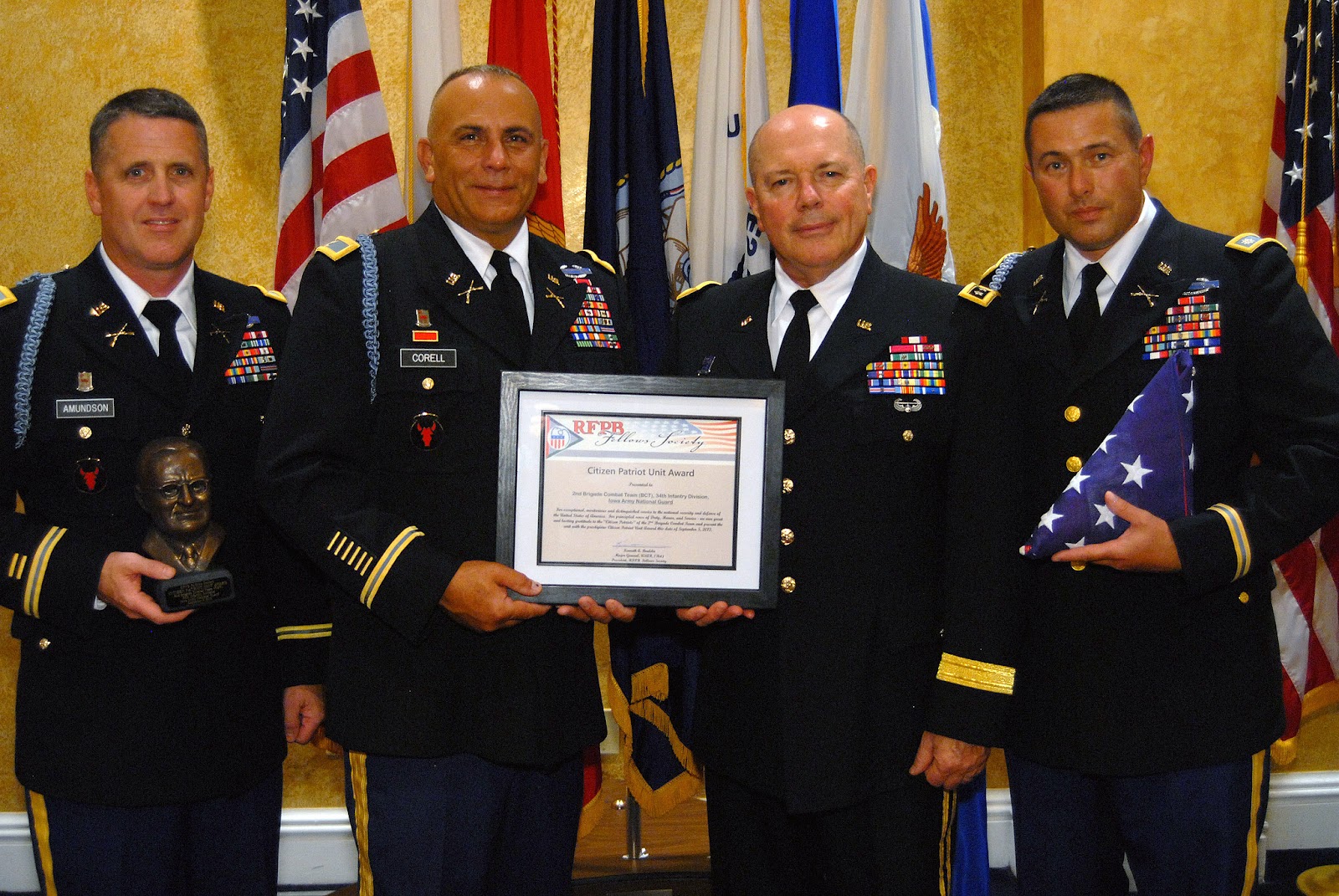 Red Bull Rising: 'Red Bull' Leaders Accept Unit Award