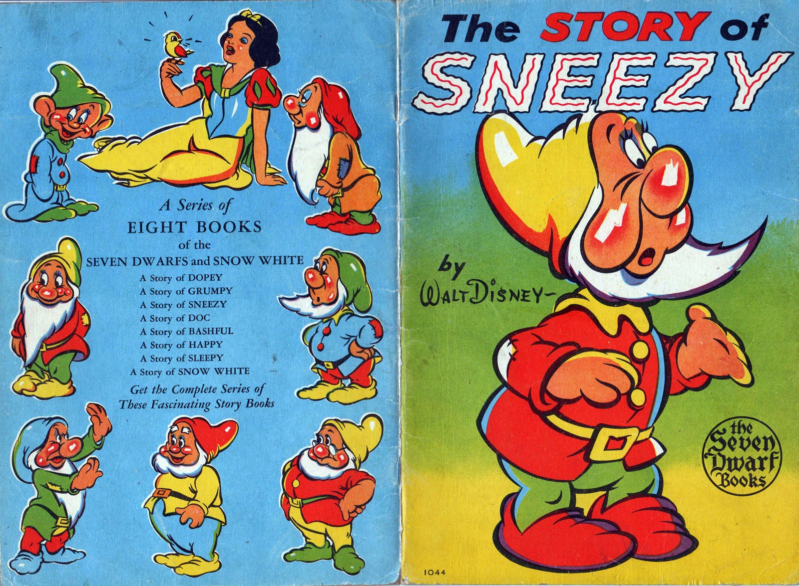 Filmic Light - Snow White Archive: 1938 The Story of Sneezy