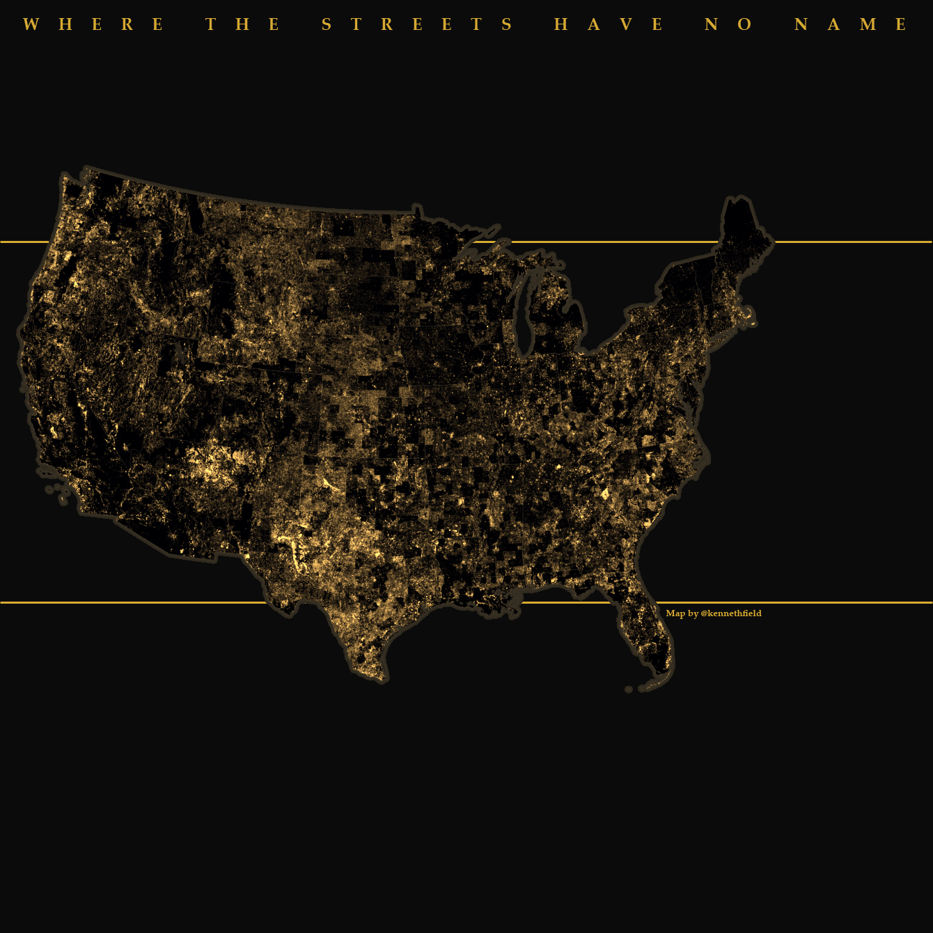 Cartonerd: LyricMap: Where the Streets Have No Name