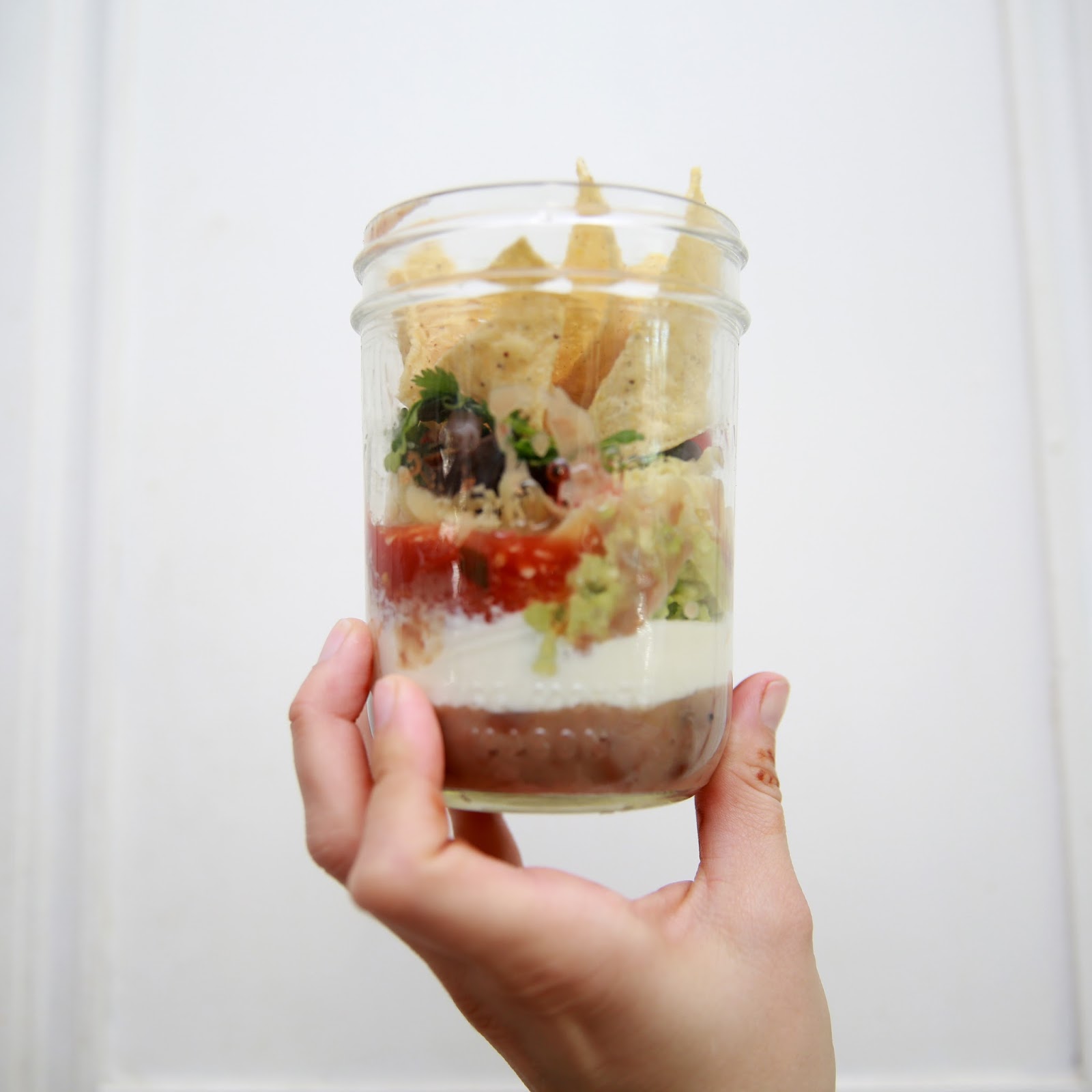 Hawks and honey: Individual 7 Layer Ball Jar Appetizers.
