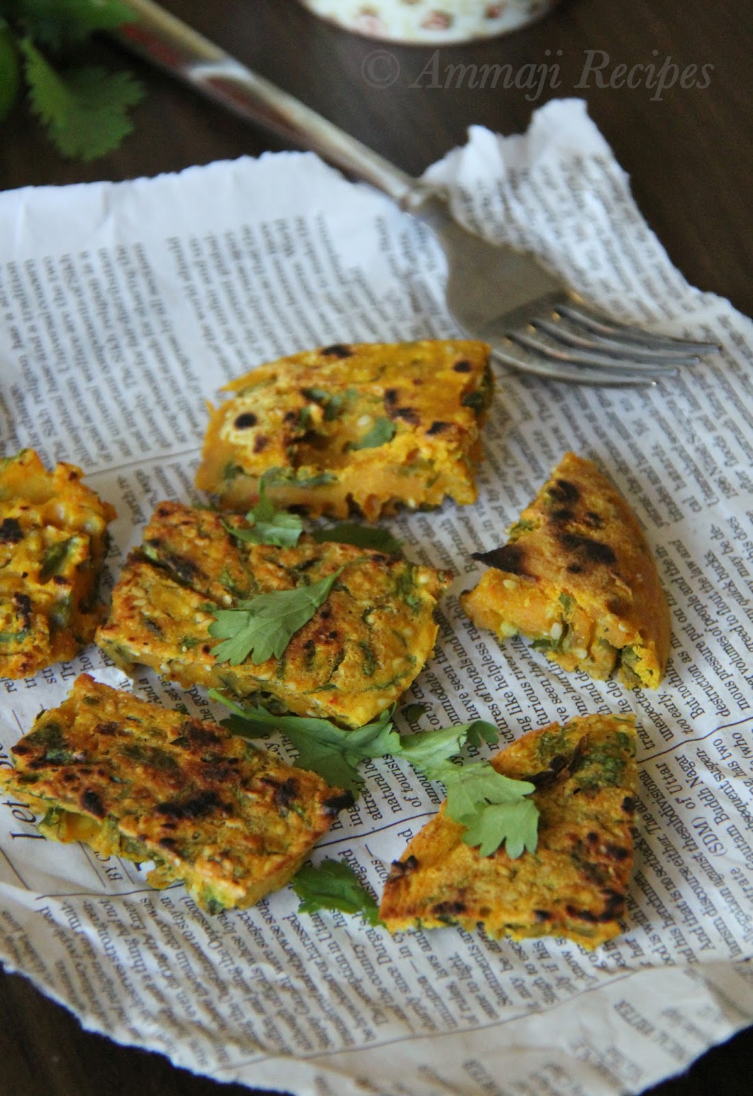 Kothimbir Vadi / Kothimeera vadalu | Indian Food Recipes | Ammaji Kitchen