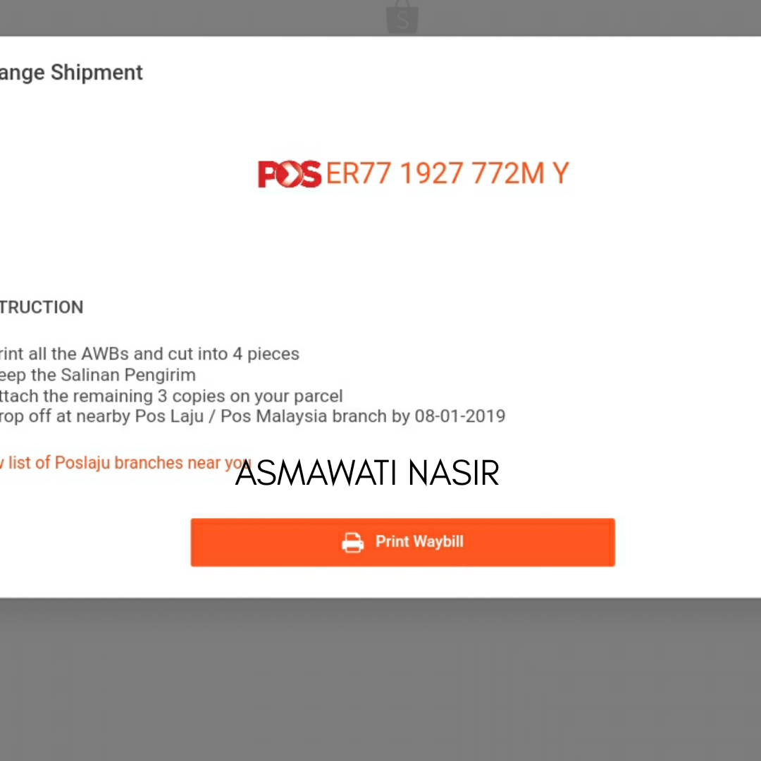 Deedee corner: Cara print awb shopee menggunakan handphone