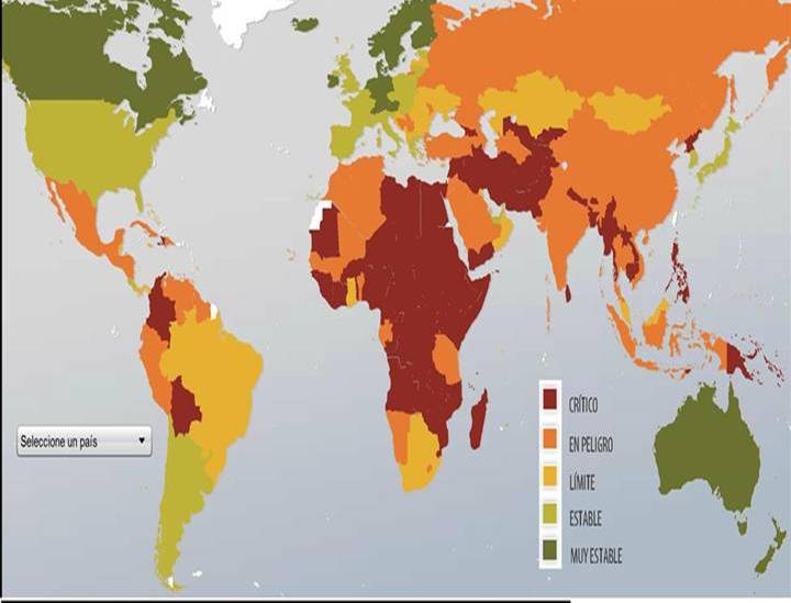Espacio Estratégico: El ranking de los Estados Fallidos 2012.