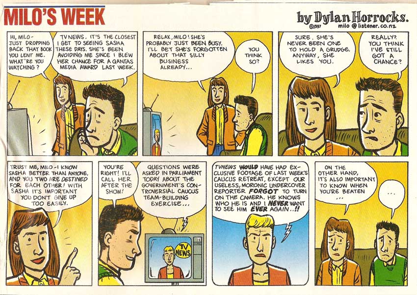 Pikitia Press Blog: Milo's Week - Dylan Horrocks